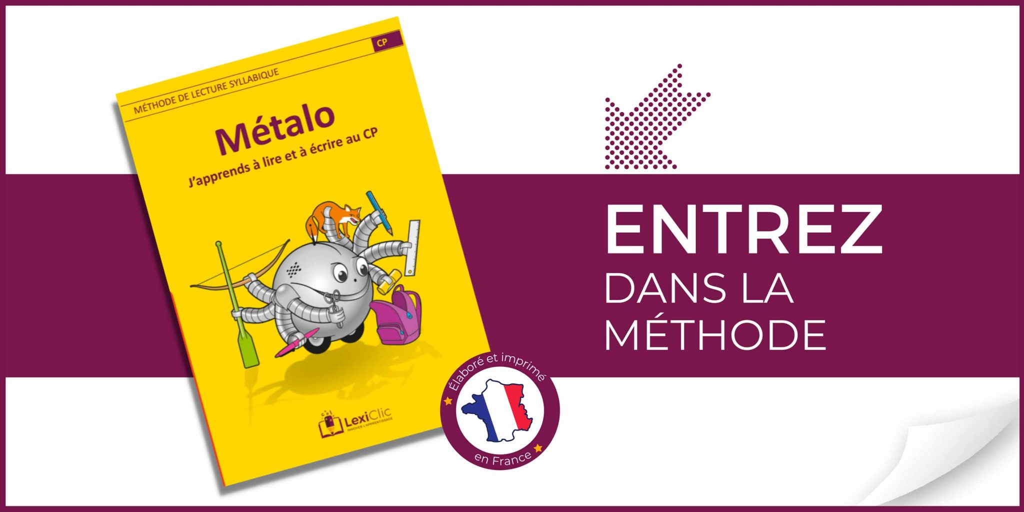 Méthode de lecture syllabique CP, à entrée graphémique – Éditeur LexiClic